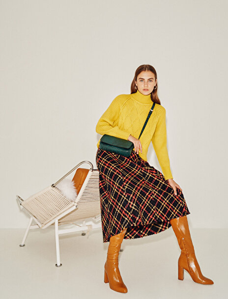 Koton Kadın Balikçi Yaka Oversize Kazak