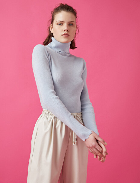 Koton Kadın Balıkçı Yaka Basic Triko Kazak Koton Kadın Balıkçı Yaka Basic Triko Kazak