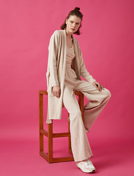 Koton Kadın Oversize Kemerli Hırka