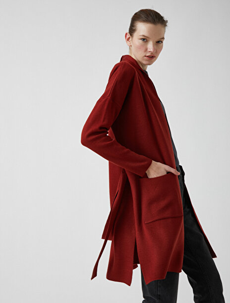 Koton Kadın Oversize Kemerli Hırka