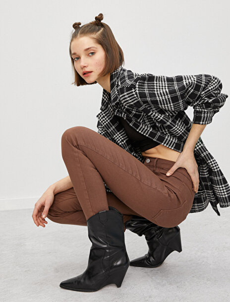 Koton Kadın Pamuklu Carmen Jean Pantolon