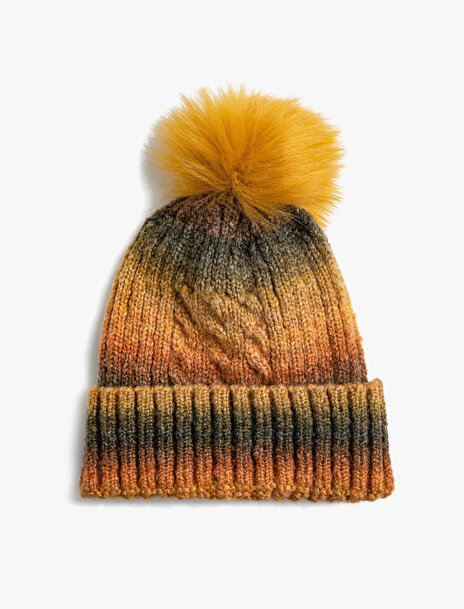 Koton Kadın Örgü Ponponlu Bere