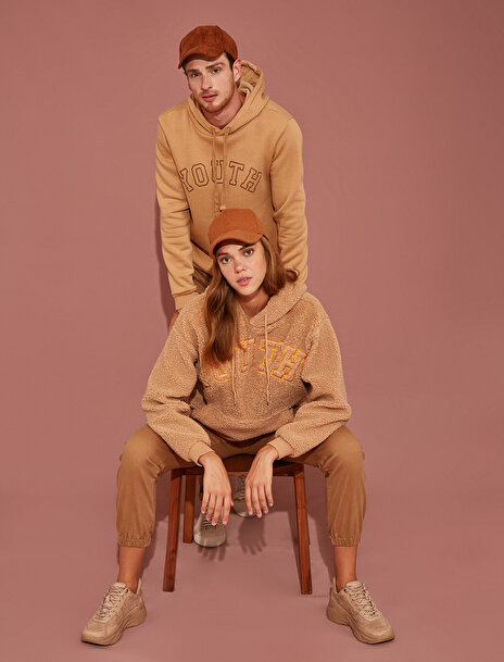 Koton Ole Genç Kız Kapüşonlu Sherpa Sloganlı Sweatshirt Koton Ole Genç Kız Kapüşonlu Sherpa Sloganlı Sweatshirt