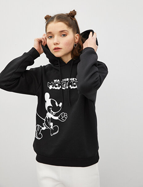 Koton Kadın Disney Lisanslı Mickey Mouse Baskılı Kapüşonlu Sweatshirt Koton Kadın Disney Lisanslı Mickey Mouse Baskılı Kapüşonlu Sweatshirt