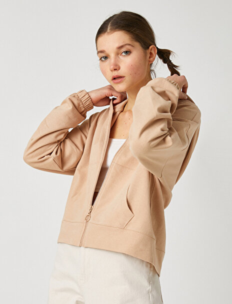 Koton Ole Genç Kız Pamuklu Kapüşonlu Cepli Sweatshirt Koton Ole Genç Kız Pamuklu Kapüşonlu Cepli Sweatshirt