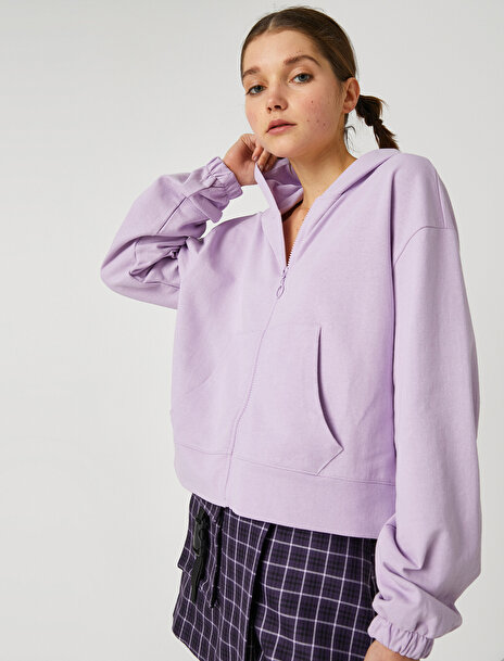 Koton Ole Genç Kız Pamuklu Kapüşonlu Cepli Sweatshirt Koton Ole Genç Kız Pamuklu Kapüşonlu Cepli Sweatshirt