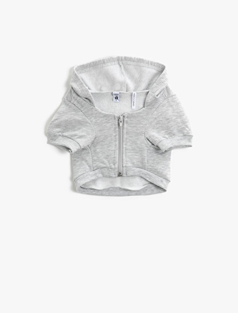 Koton Kadın Pamuklu Kapüşonlu Yazılı Baskılı Köpek Sweatshirt Koton Kadın Pamuklu Kapüşonlu Yazılı Baskılı Köpek Sweatshirt