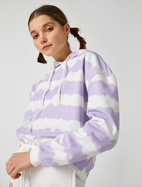 Koton Ole Genç Kız Kapüşonlu Renk Bloklu Sweatshirt Koton Ole Genç Kız Kapüşonlu Renk Bloklu Sweatshirt
