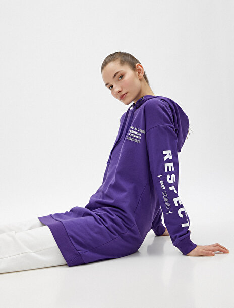 Koton Ole Genç Kız Pamuklu Kapüşonlu Yazılı Baskılı Sweatshirt Koton Ole Genç Kız Pamuklu Kapüşonlu Yazılı Baskılı Sweatshirt