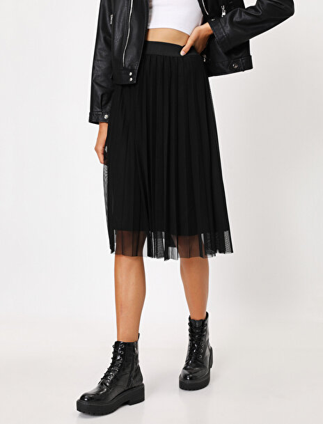 Koton Ole Genç Kız Pileli Tül Midi Etek