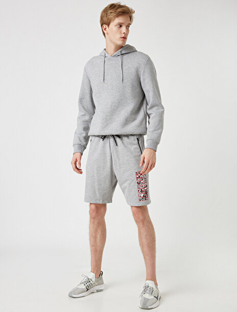 Koton Erkek Marvel Lisanslı Baskılı Beli Bağlamalı Şort