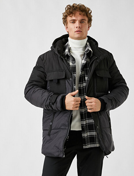 Koton Erkek Kapüşonlu Anorak Parka