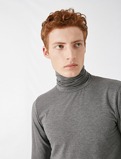 Koton Erkek Organik Pamuklu Balikçi Yaka Uzun Kollu Tisört Koton Erkek Organik Pamuklu Balikçi Yaka Uzun Kollu Tisört