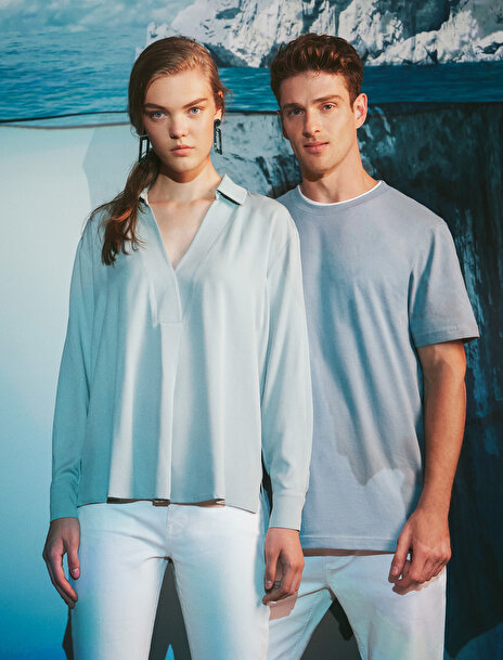 Koton Erkek Organik Pamuklu Bisiklet Yaka Tisört Koton Erkek Organik Pamuklu Bisiklet Yaka Tisört