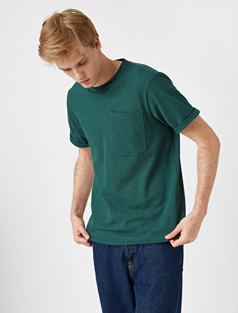 Koton Erkek Cepli Kisa Kollu Basic Tisört Koton Erkek Cepli Kisa Kollu Basic Tisört