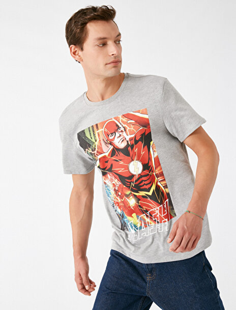 Koton Erkek Warner Bros Lisanslı Bisiklet Yaka Kısa Kollu Tişört