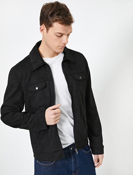 Koton Erkek Fermuar Detaylı Cepli Düğme Detaylı Mont Koton Erkek Fermuar Detaylı Cepli Düğme Detaylı Mont