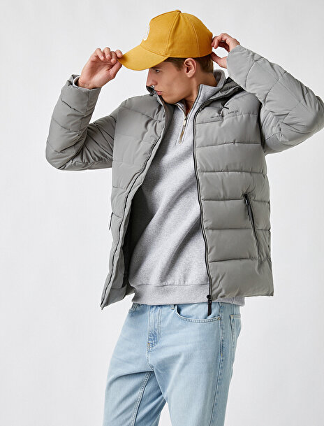 Koton Erkek Kapüşonlu Şişme Mont