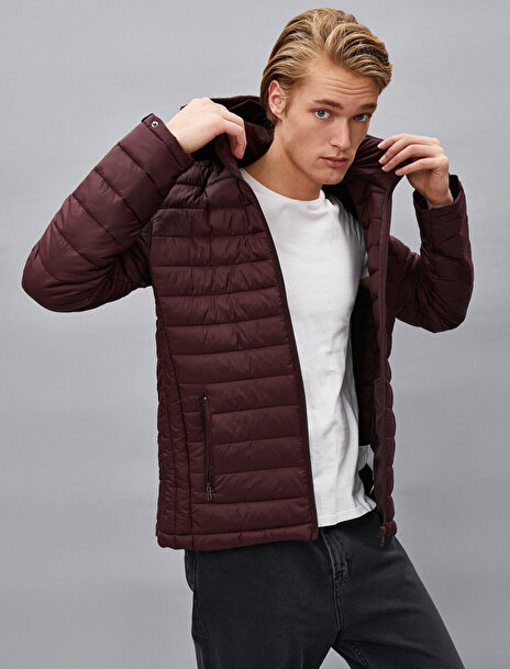 Koton Erkek Kapüşonlu Fermuarlı Mont