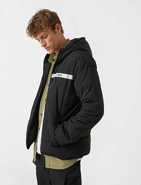 Koton Erkek Kapüşonlu Şişme Mont