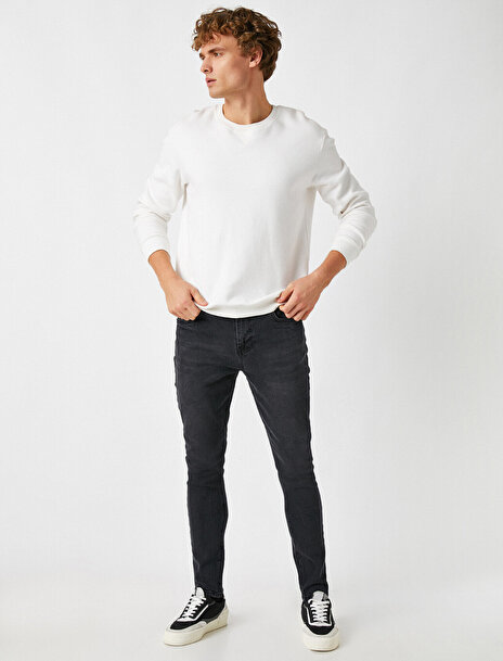 Koton Erkek Tapered Fit Kot Pantolon - Joe Jean
