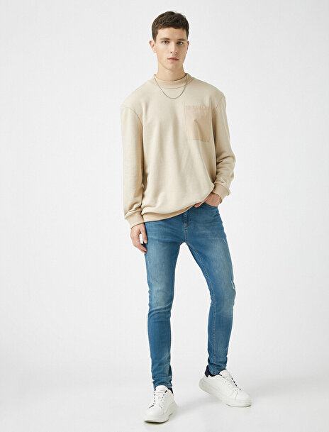 Koton Erkek Tapered Fit Kot Pantolon - Joe Jean