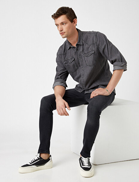 Koton Erkek Super Skinny Fit Kot Pantolon - Justin Jean
