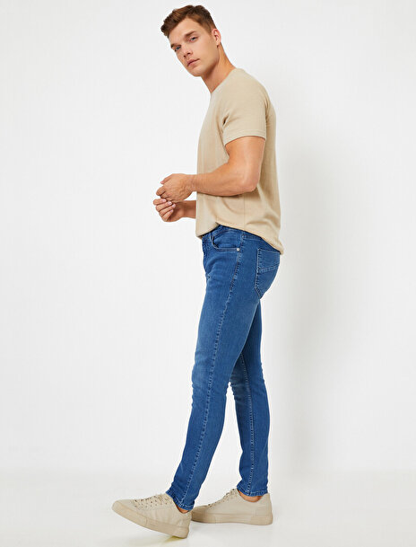 Koton Erkek Super Skinny Fit Kot Pantolon - Justin Jean