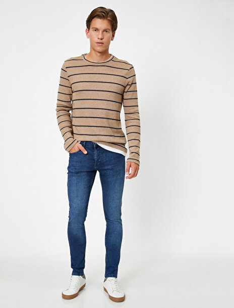 Koton Erkek Super Skinny Fit Kot Pantolon - Justin Jean
