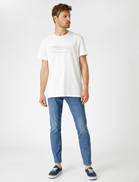 Koton Erkek Straight Fit Kot Pantolon - Mark Jean