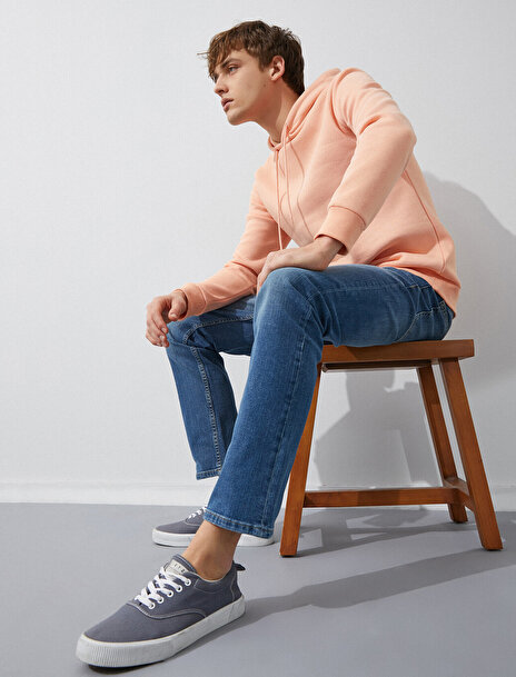 Koton Erkek Straight Fit Kot Pantolon - Mark Jean