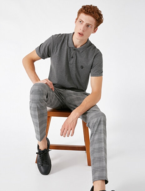 Koton Erkek Ekoseli Chino Pantolon