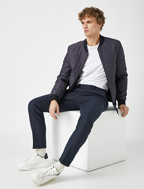 Koton Erkek Slim Fit Comfort Strech Cepli Chino Pantolon Koton Erkek Slim Fit Comfort Strech Cepli Chino Pantolon