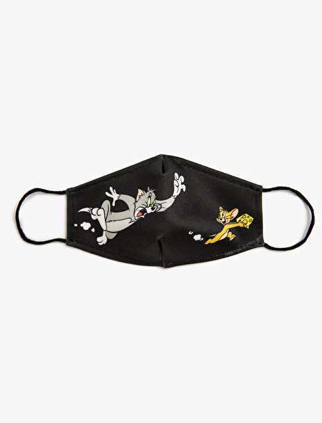 Koton Erkek Tom & Jerry Lisanslı Baskılı Yıkanabilir Kumaş Maske Koton Erkek Tom & Jerry Lisanslı Baskılı Yıkanabilir Kumaş Maske