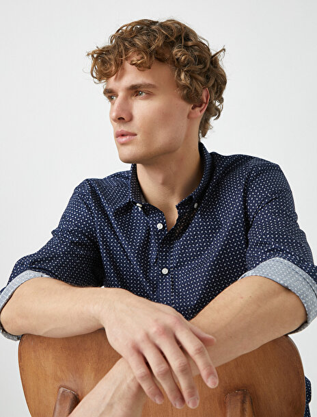 Koton Erkek Pamuklu Desenli Klasik Yaka Uzun Kollu Gömlek Koton Erkek Pamuklu Desenli Klasik Yaka Uzun Kollu Gömlek