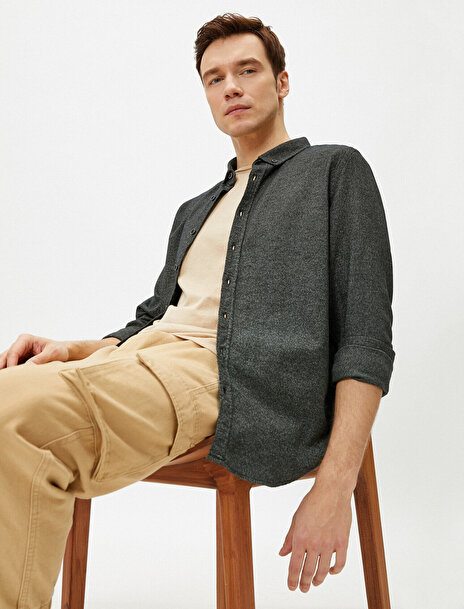 Koton Erkek Slim Fit Gömlek Pamuklu