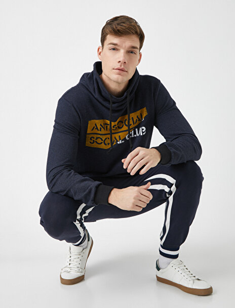 Koton Erkek Slogan Yazili Baskili Kapüsonlu Sweatshirt Koton Erkek Slogan Yazili Baskili Kapüsonlu Sweatshirt