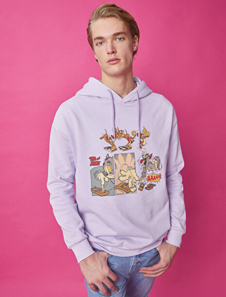 Koton Erkek Tom & Jerry Lisanslı Baskılı Kapüşonlu Pamuklu Sweatshirt Koton Erkek Tom & Jerry Lisanslı Baskılı Kapüşonlu Pamuklu Sweatshirt