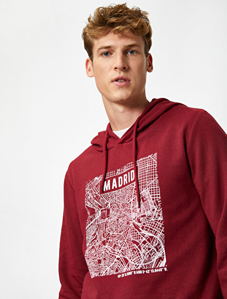 Koton Erkek Respect Life - Yaşama Saygı - Uzun Kollu Kapüşonlu Baskılı Sweatshirt Koton Erkek Respect Life - Yaşama Saygı - Uzun Kollu Kapüşonlu Baskılı Sweatshirt