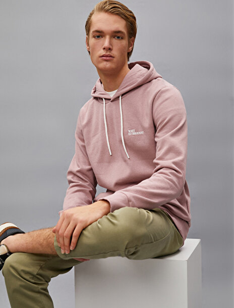 Koton Erkek Uzun Kollu Kapüşonlu Slogan Baskılı Sweatshirt Koton Erkek Uzun Kollu Kapüşonlu Slogan Baskılı Sweatshirt