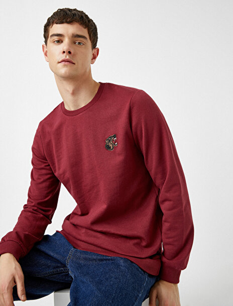 Koton Erkek Respect Life - Yaşama Saygı - Bisiklet Yaka İşlemeli Sweatshirt Koton Erkek Respect Life - Yaşama Saygı - Bisiklet Yaka İşlemeli Sweatshirt
