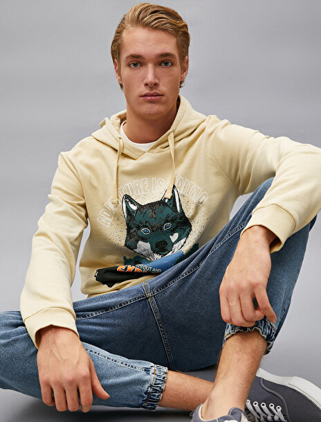 Koton Erkek Respect Life - Yaşama Saygı - %100 Organik Pamuk Kapüşonlu Uzun Kollu Baskılı Sweatshirt Koton Erkek Respect Life - Yaşama Saygı - %100 Organik Pamuk Kapüşonlu Uzun Kollu Baskılı Sweatshirt