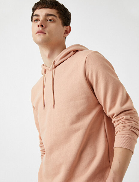 Koton Erkek Basic Uzun Kollu Kapüşonlu Pamuklu Sweatshirt Koton Erkek Basic Uzun Kollu Kapüşonlu Pamuklu Sweatshirt