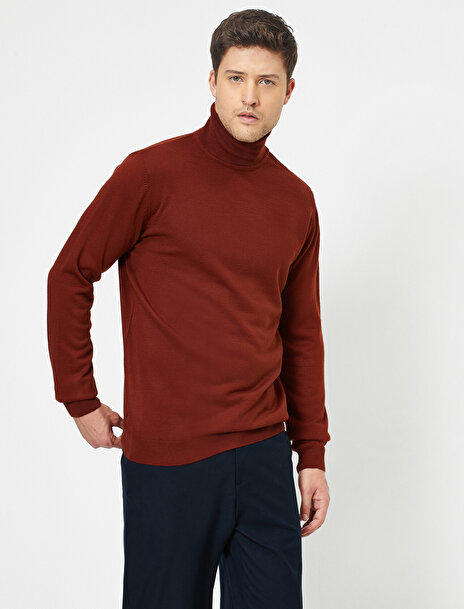 Koton Erkek Boğazlı Uzun Kollu Slim Fit Triko Kazak Koton Erkek Boğazlı Uzun Kollu Slim Fit Triko Kazak