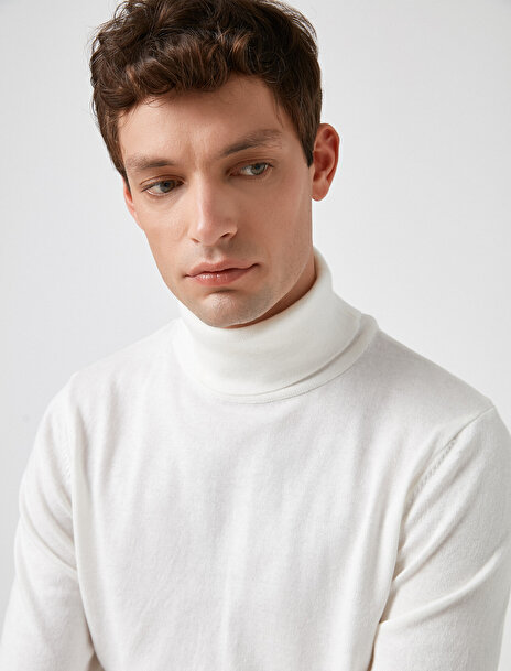 Koton Erkek Pamuklu Boğazlı Basic Triko Kazak