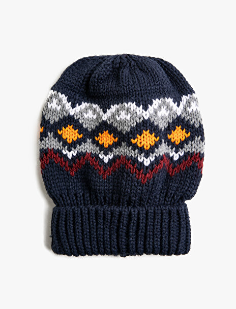 Koton Erkek Çocuk Desenli Örgü Bere