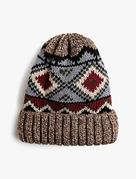 Koton Erkek Çocuk Desenli Örgü Bere