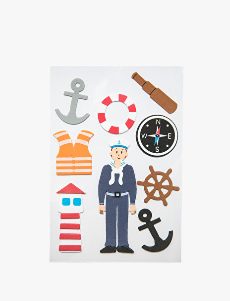 Koton Kadın Eva Sticker Denizci Koton Kadın Eva Sticker Denizci