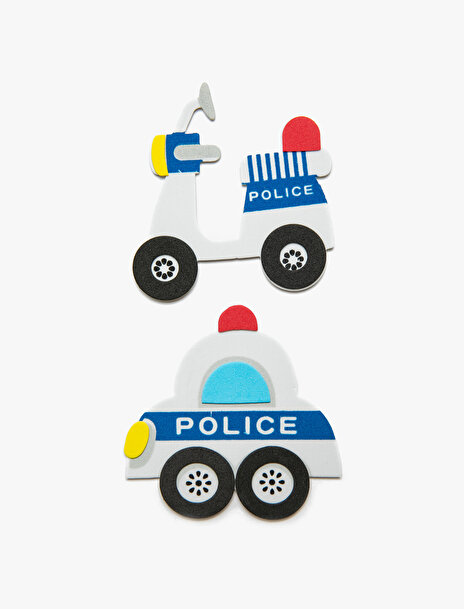 Koton Kadın Polis Arabası Eva Sticker Koton Kadın Polis Arabası Eva Sticker
