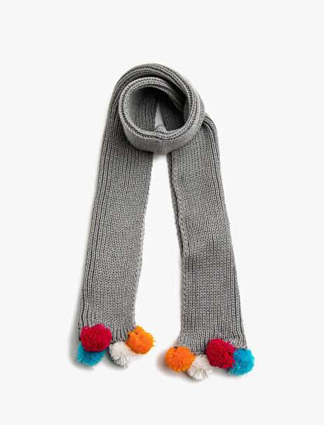 Koton Kız Çocuk Ponponlu Atkı